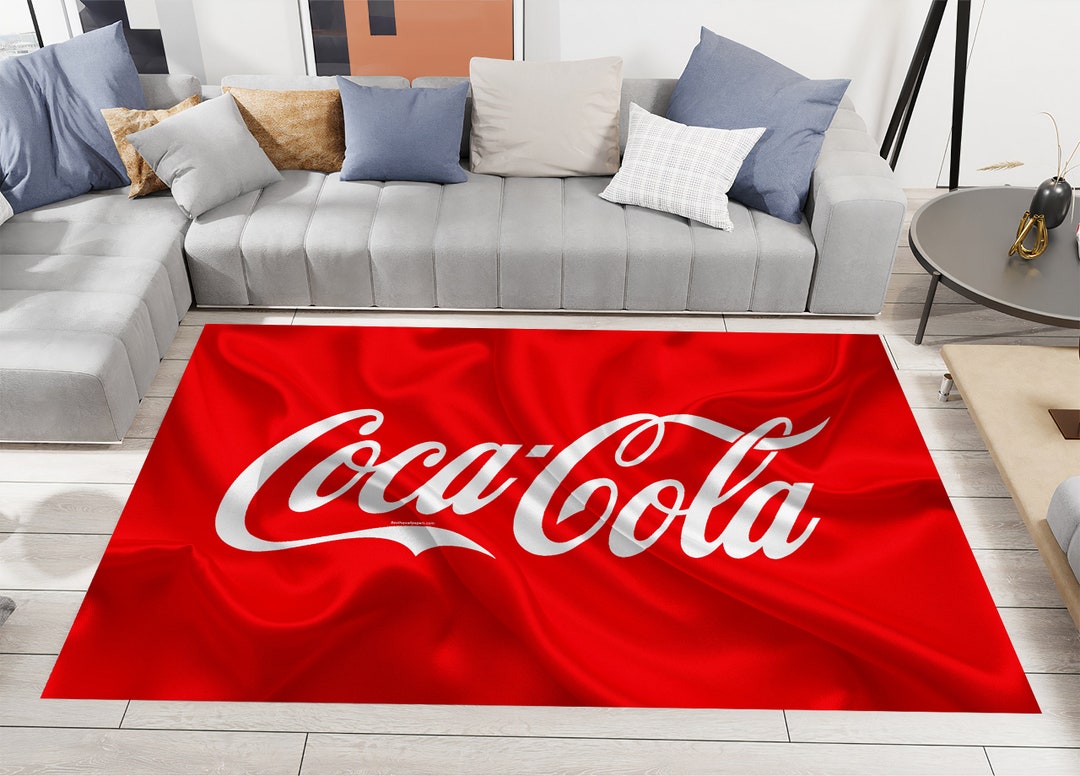 Coca Cola Rug,red Coke Carpet ,retro Coke Rug,boys Room Rug,living Room ...