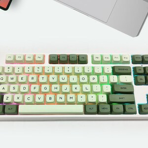 Kawaii Gaming Matcha Themed Keycaps PBT 123 Set XDA Profile for ...
