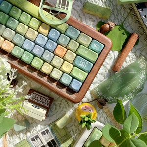 Kawaii Gaming Summer Colour Themed Keycaps PBT 140 Set FOA Profile for ...