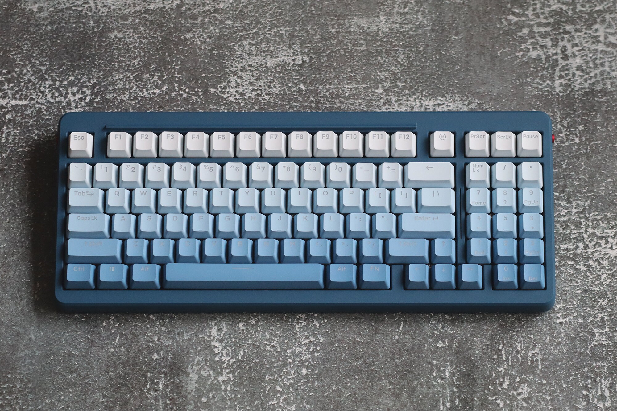 Kawaii Gaming Blue Gradient Keycaps PBT 104 Set OEM Profile for ...