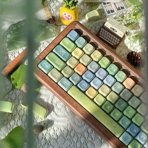 Kawaii Gaming Summer Colour Themed Keycaps PBT 140 Set FOA Profile for ...