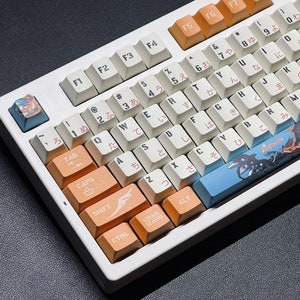 Kawaii Gaming Pokemon Charizard Inspired Keycaps PBT 140 Set Cherry ...