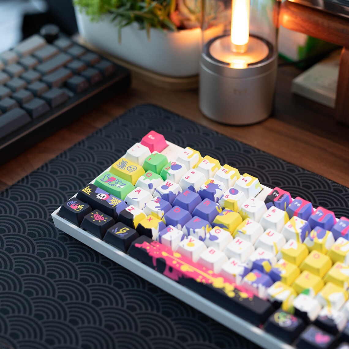 Kawaii Gaming Graffiti Keycaps PBT 141 Set Cherry Profile for ...