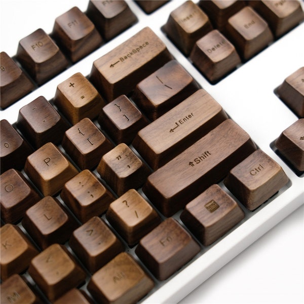 Wooden Keycaps - Etsy