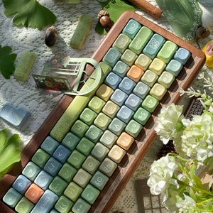 Kawaii Gaming Summer Colour Themed Keycaps PBT 140 Set FOA Profile for ...