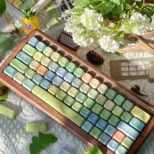 Kawaii Gaming Summer Colour Themed Keycaps PBT 140 Set FOA Profile for ...