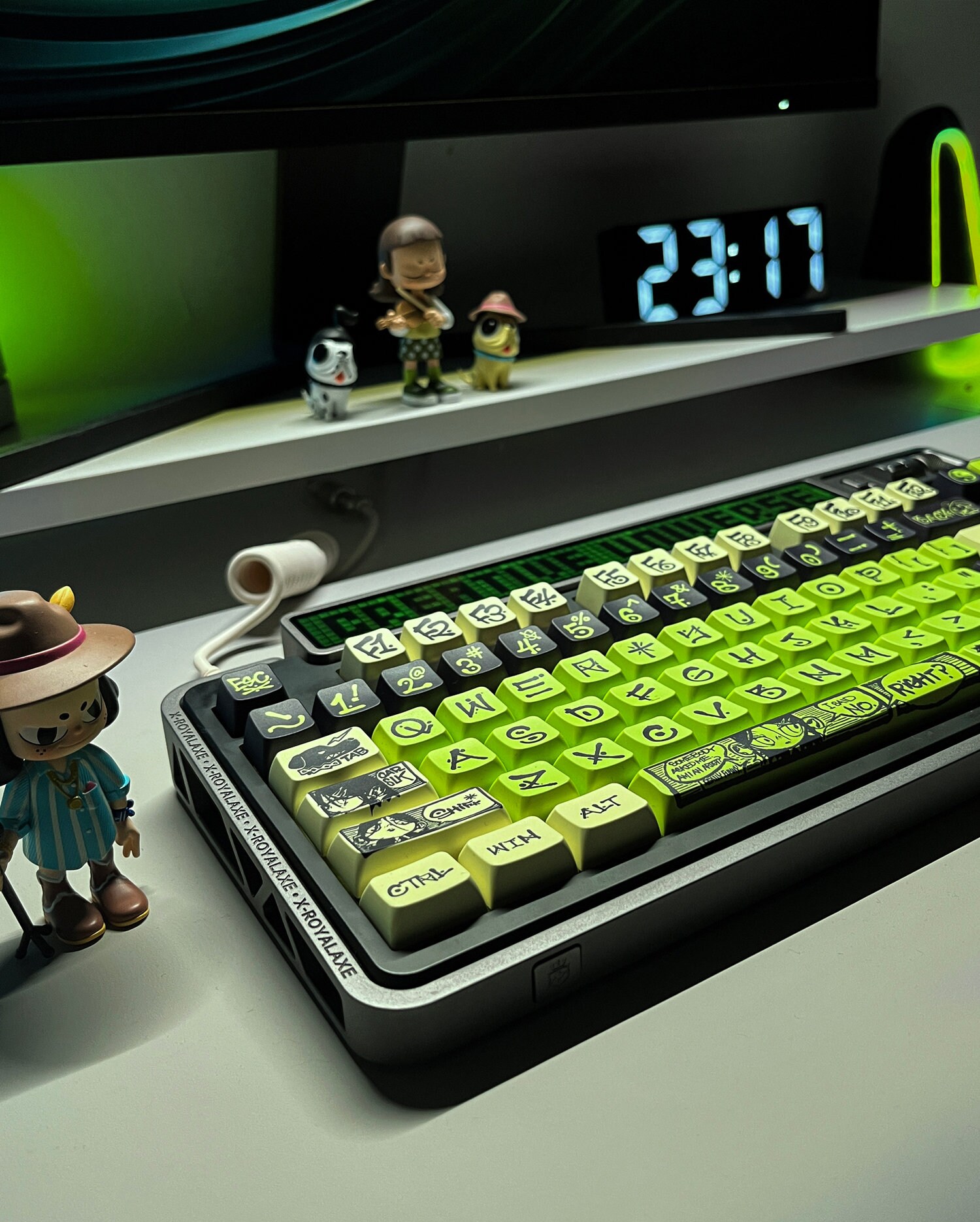 Kawaii Gaming NINEGO Inspired Comic Keycaps PBT 135 Set MDA Profile for ...