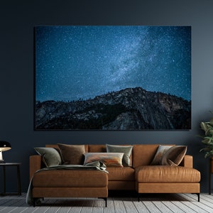 Large Print Astrophotography Yosemite National Park Night Sky - Etsy