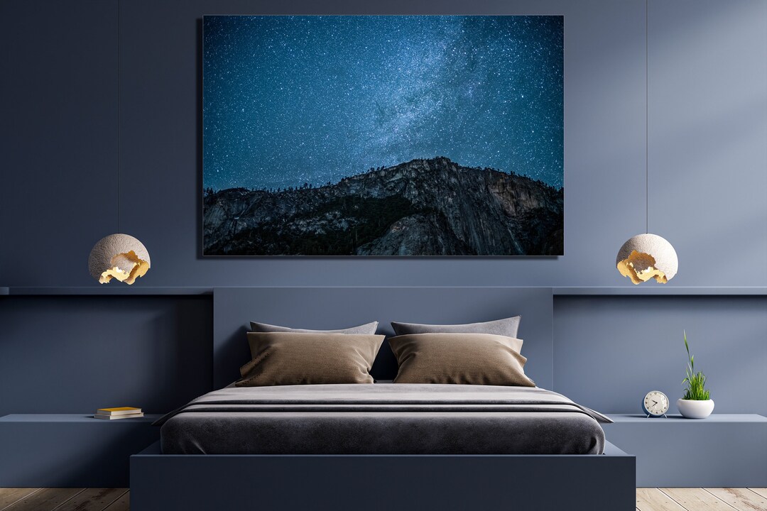 Large Print Astrophotography Yosemite National Park Night Sky - Etsy
