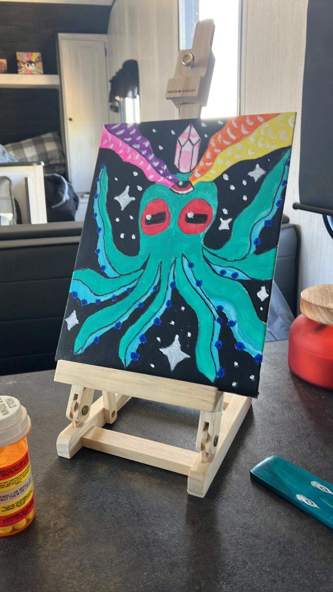 Trippy Octopus Painting - Etsy