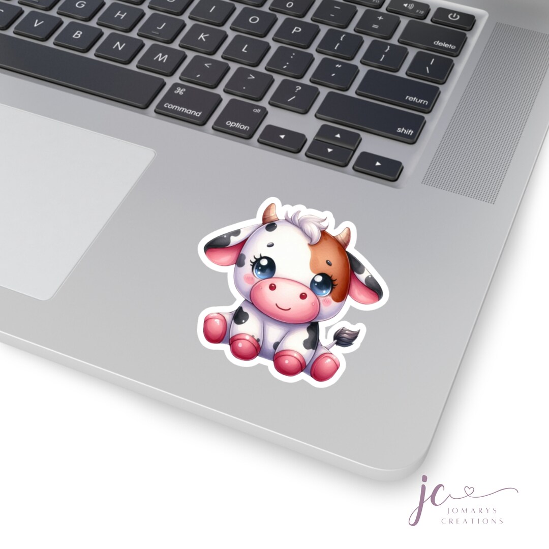 Cute Cow Stickers, Colorful Cow Sticker, Animal Sticker, Planner ...