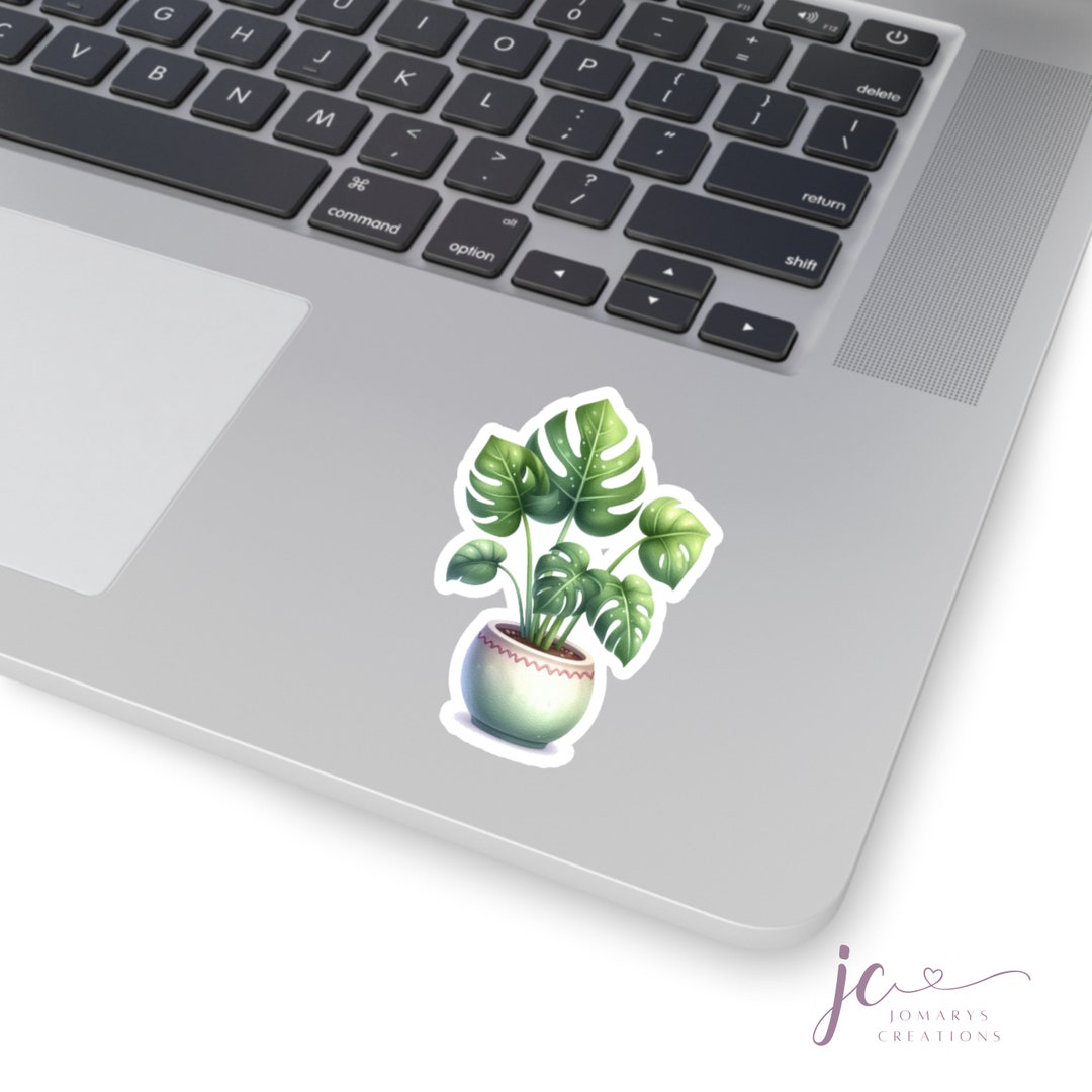 Monstera Sticker, Adorable Tropical Leaf, Cute Monstera Stickers, Plant ...