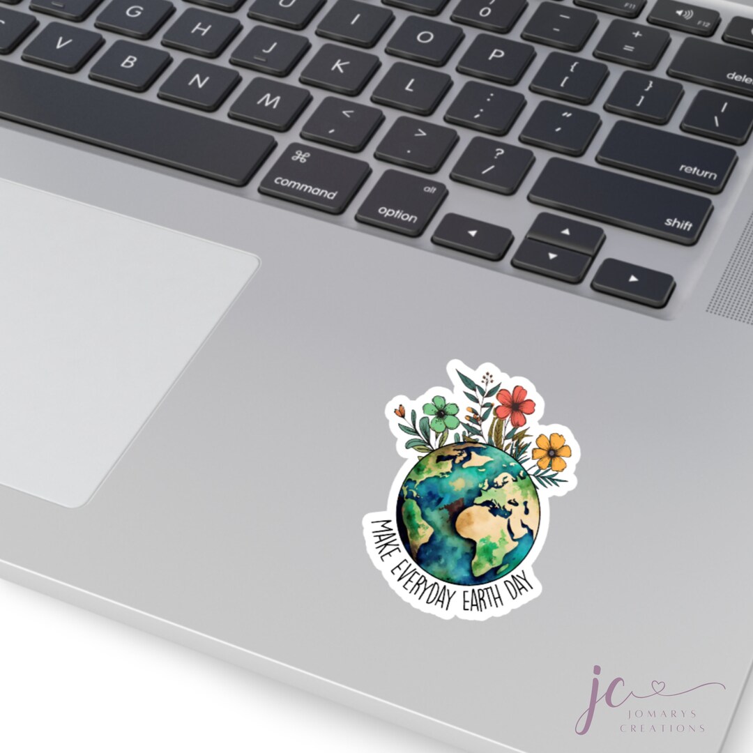 Earth Day Sticker, Laptop Sticker, Water Bottle Sticker, Cute Sticker ...