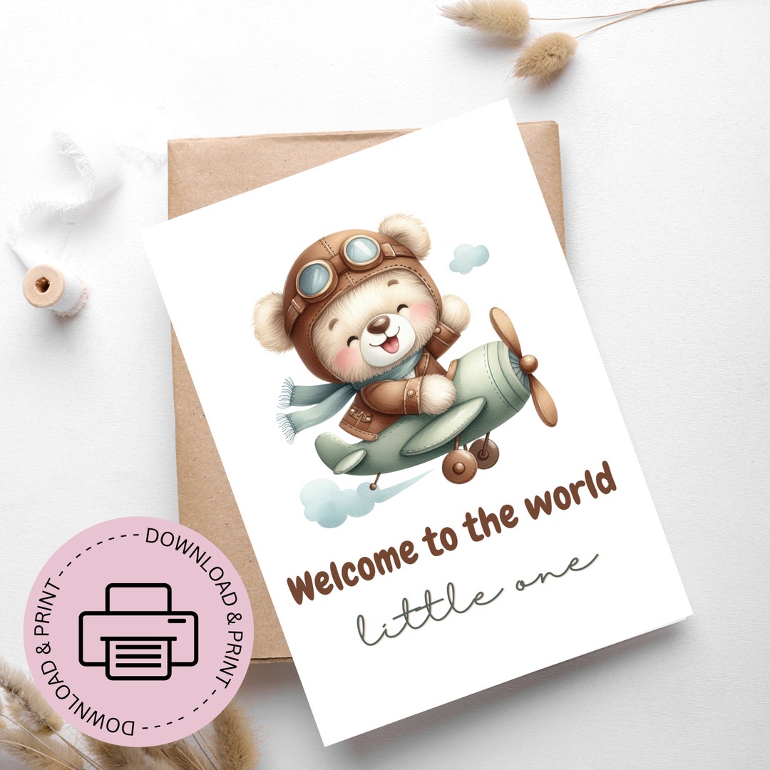 Printable Welcome to the World Little One Card Printable Baby Shower ...
