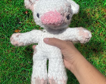 Strawberry Cow Plushie , Cow Toy, Cow Stuffed Animal, Crochet Animal ...