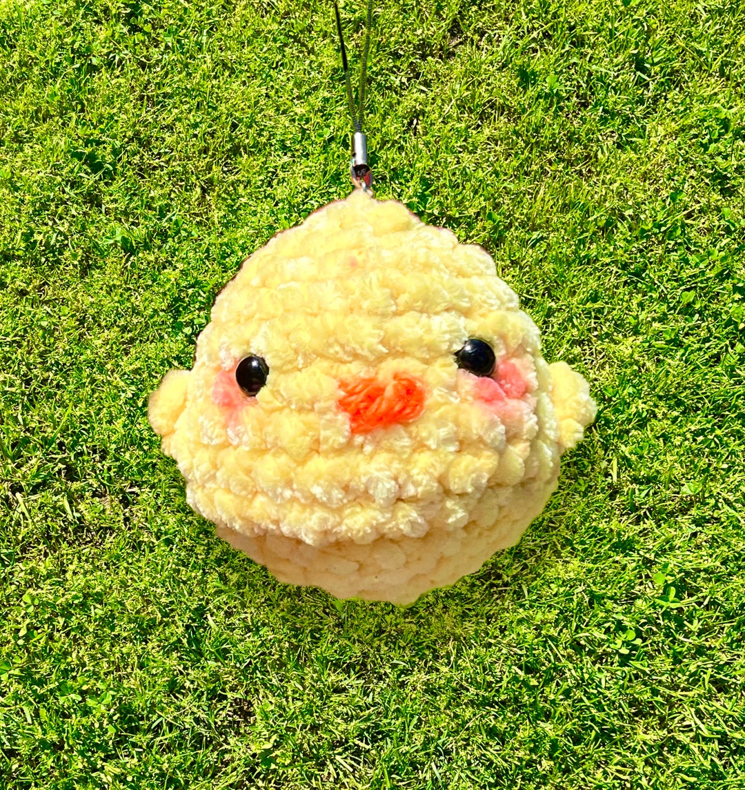 Small Chick Crochet Keychain Amigurumi - Etsy