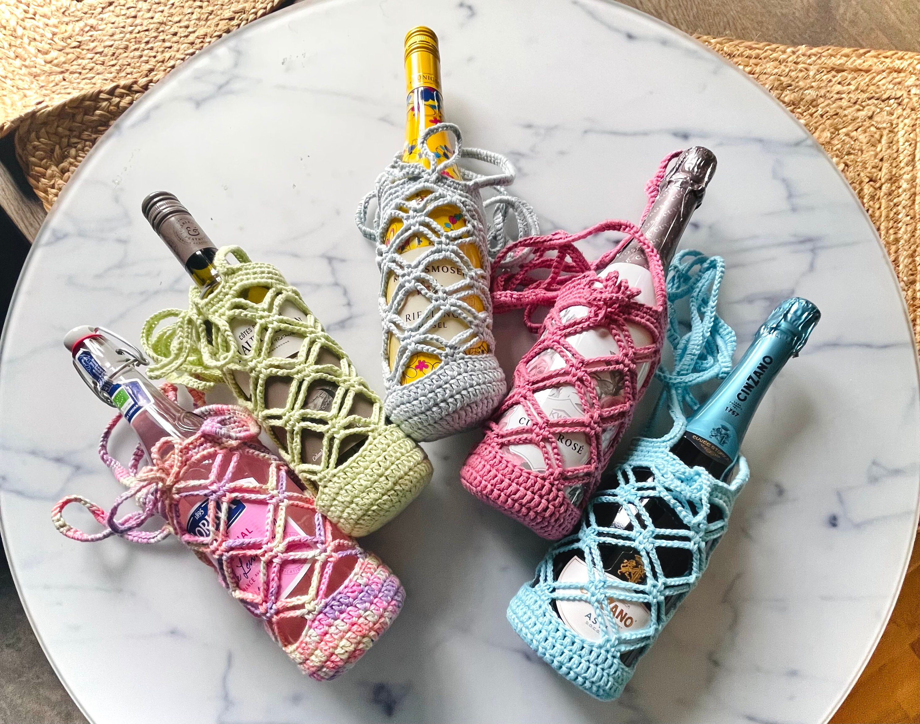 Crochet Pattern To: Hydro Tote / Bottle Holder / Wine Bag / Waterbottle ...