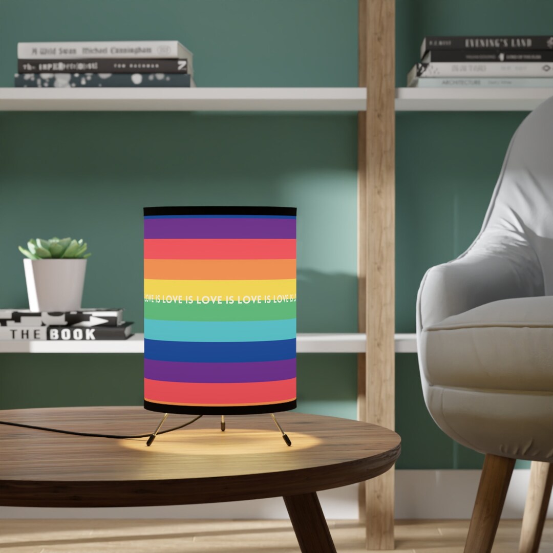 Light up Your Pride With Our Pride Rainbow Love is Love Lamp, Perfect ...