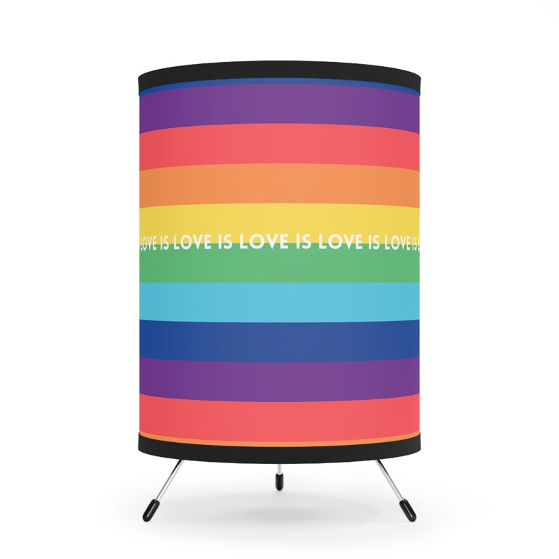 Light up Your Pride With Our Pride Rainbow Love is Love Lamp, Perfect ...