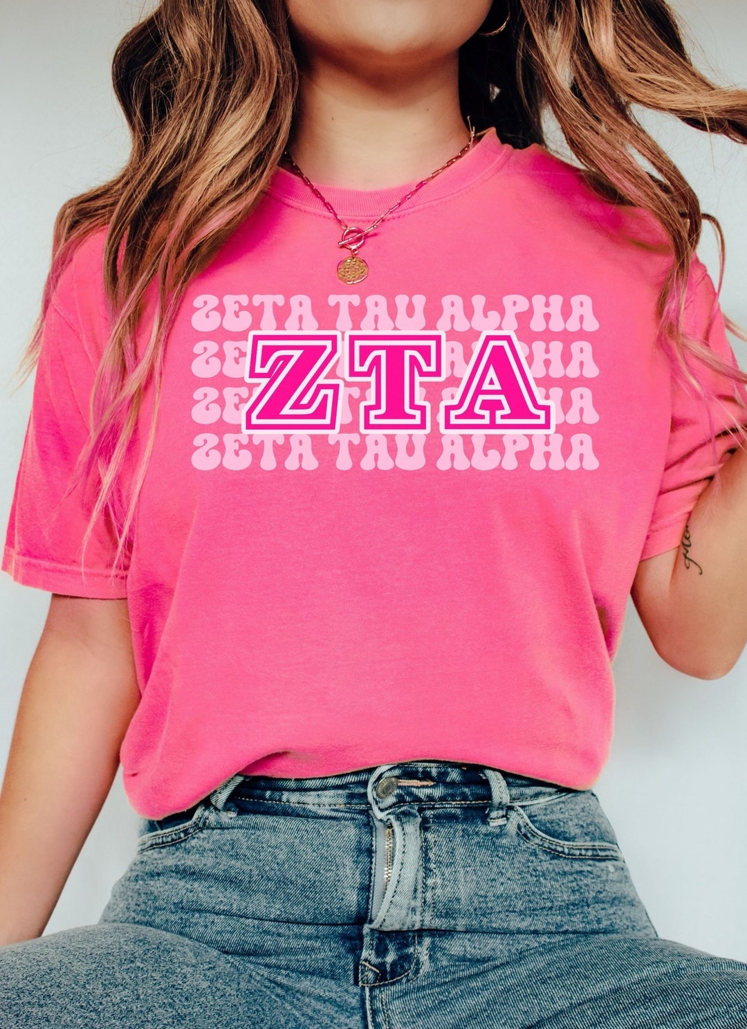 Zeta Tau Alpha Sorority Shirt, Greek Letters Sorority Shirt, Big Little ...