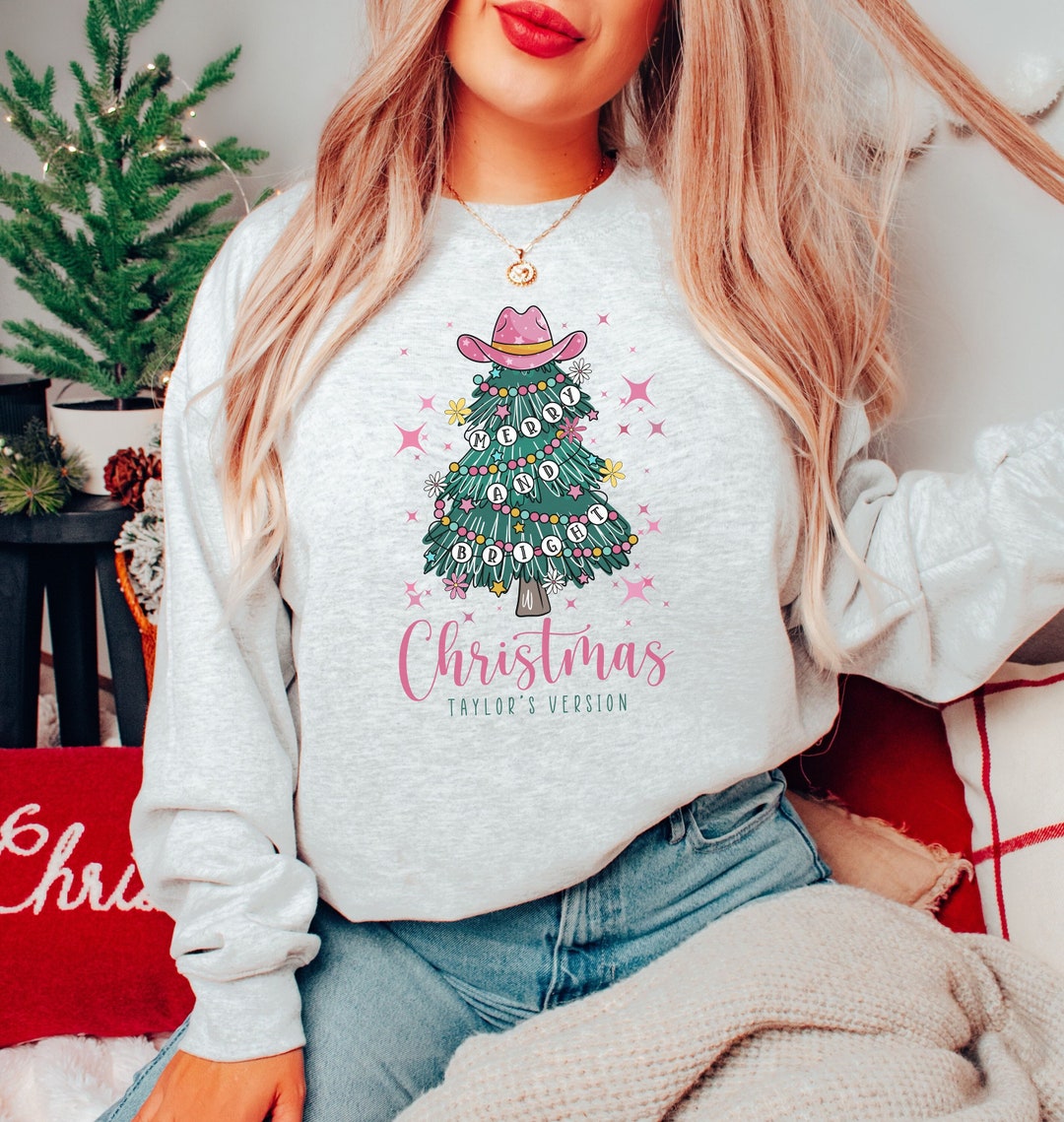 Swiftmas Sweatshirt: Christmas Tree, Merry & Bright Design - Etsy
