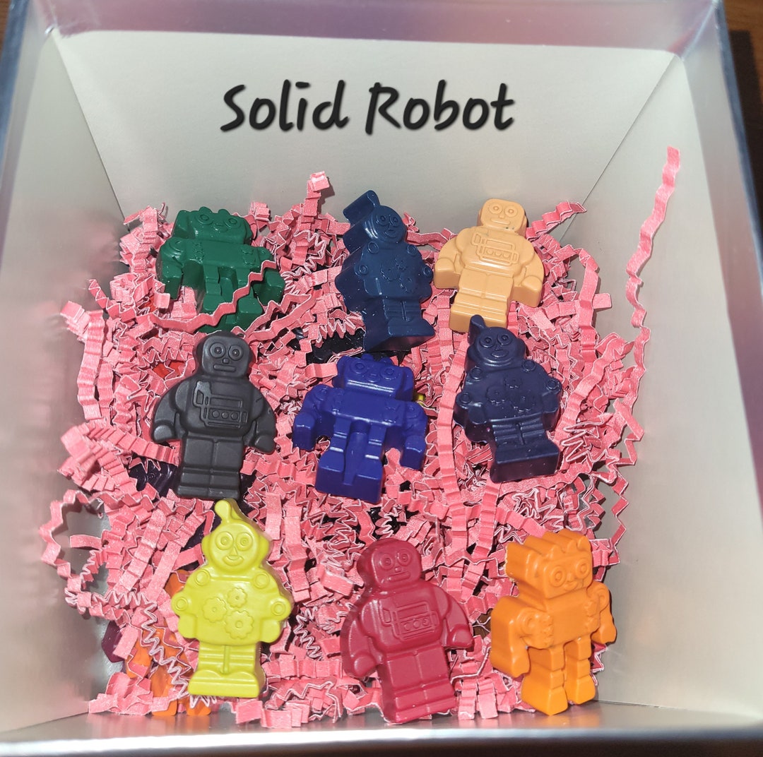 Robot Shaped Novelty Crayons - Etsy