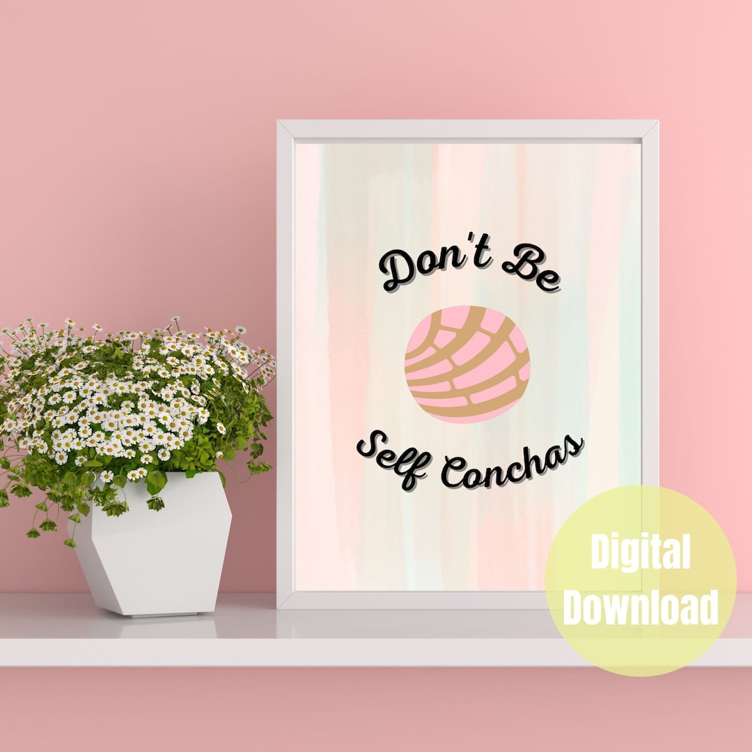 Concha Art Print, Conchas, Self Conchas, Concha Pan Dulce Wall Art ...