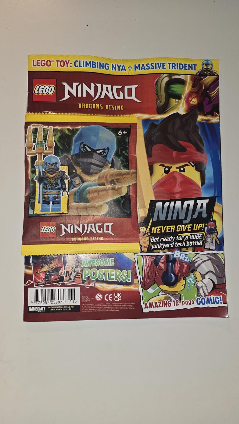 Lego Ninjago Magazine Issue 121 With Lego Minifigure Climbing Nya ...
