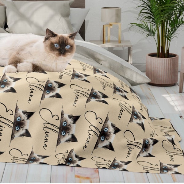 Custom Cat Blanket - Etsy