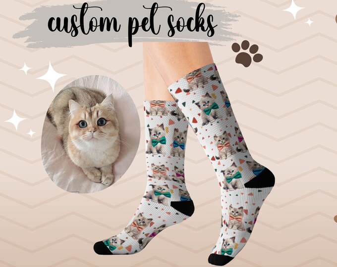 Custom Ragdoll Cat Socks,funny Cat Socks,cat Mom Birthday Gift,xmas ...