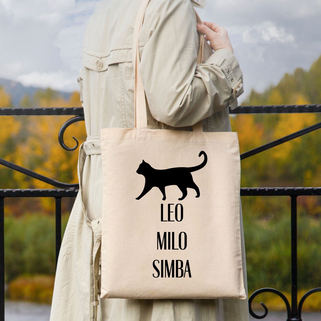 Personalize Cat Name Shoulder Bag, Custom Name Handbag, Mothers Day ...