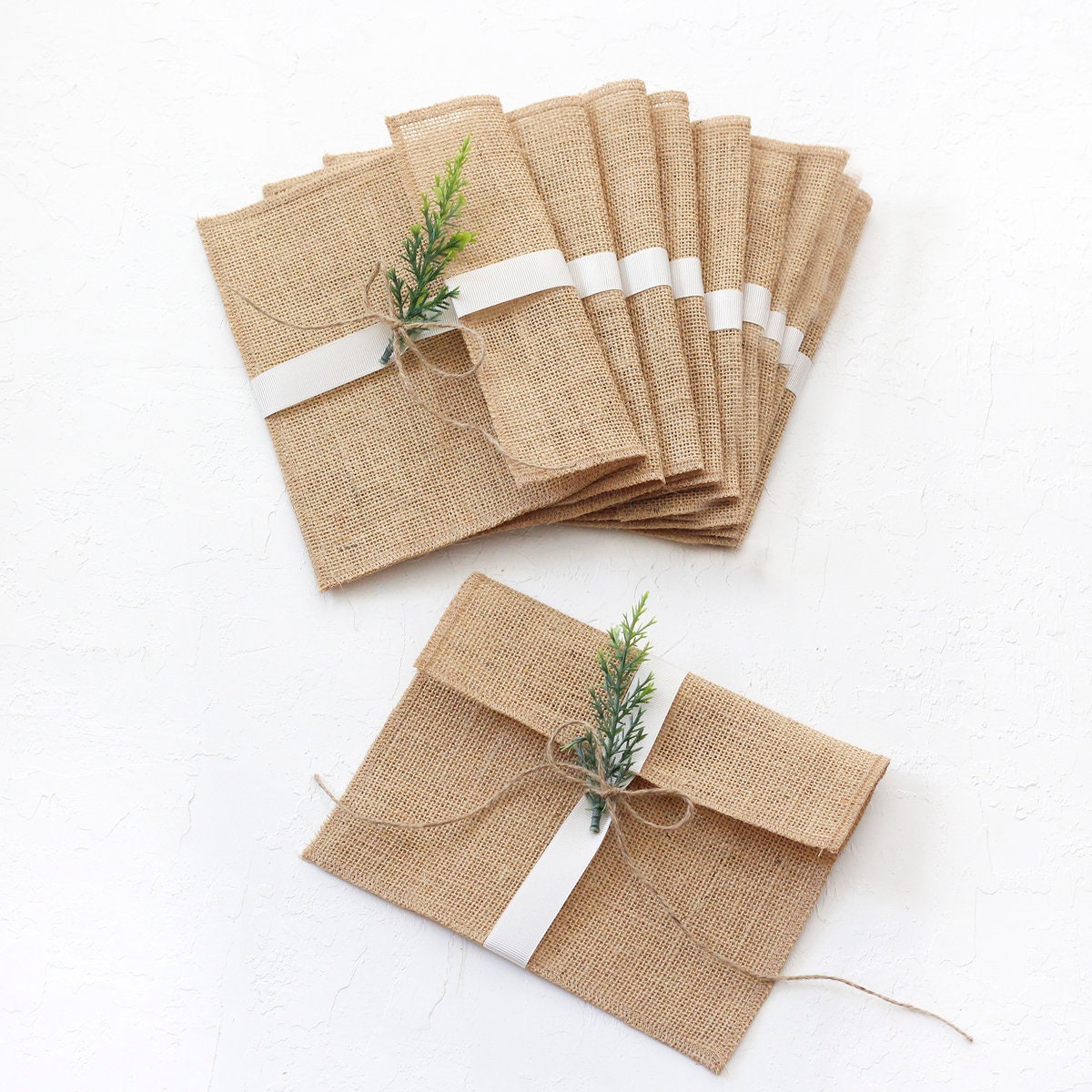 Jute Envelope, With Ribbon, 14x19 Cm 100 Pieces - Etsy
