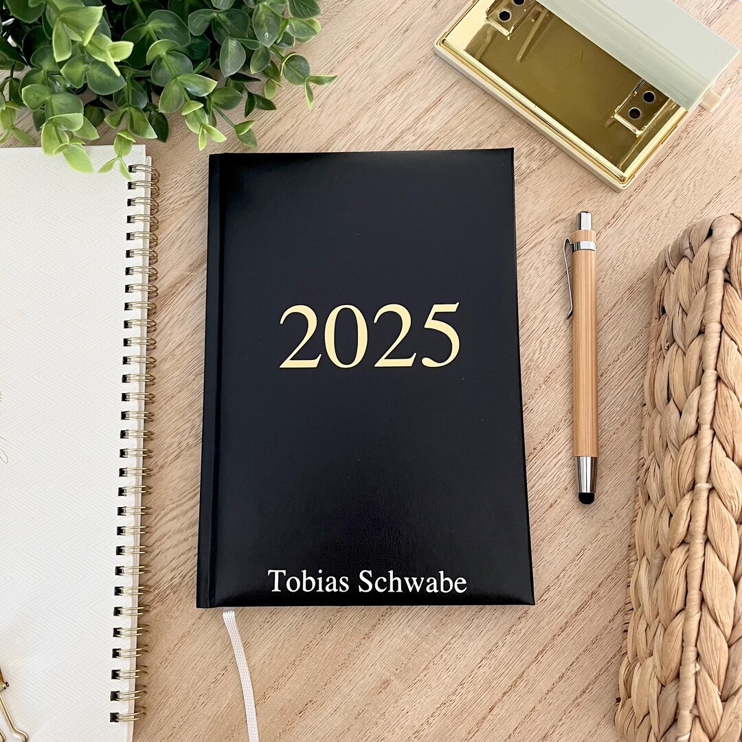 Annual Planner 2025 Personalized Calendar Appointment Book With Name ...