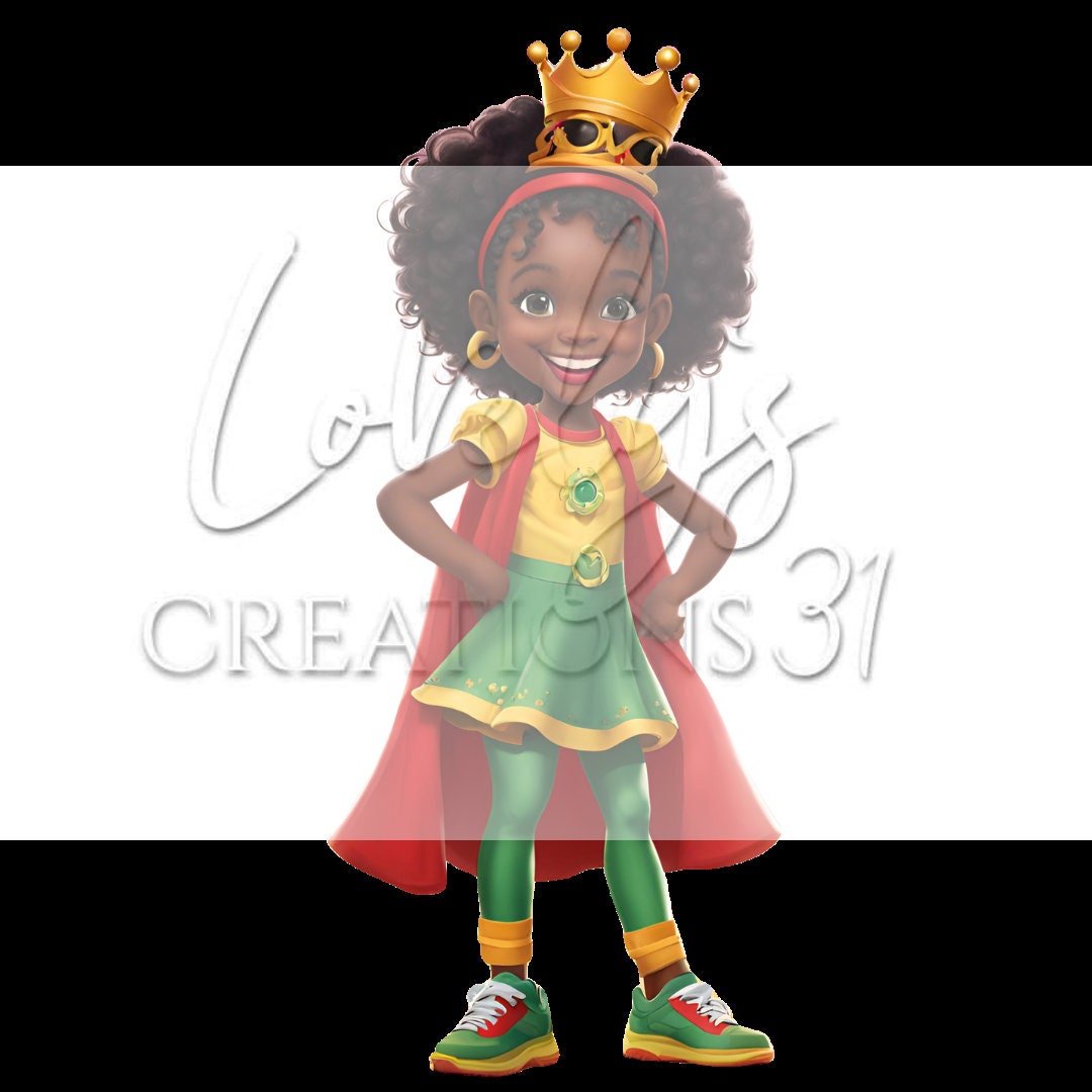 Black Princess Png, Black Princess Svg, Melanin Princess, African ...