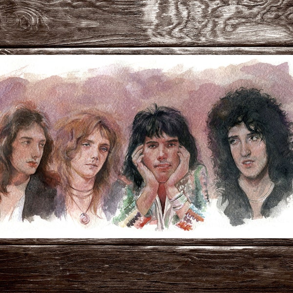 Printable Art Pencil Drawing Instant Download Art 70's Freddie Mercury ...