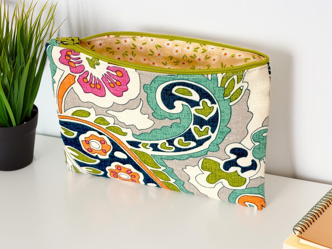 Blue Swirl Pouch - Spring Hand Pouch | Summer Hand Pouch - Etsy