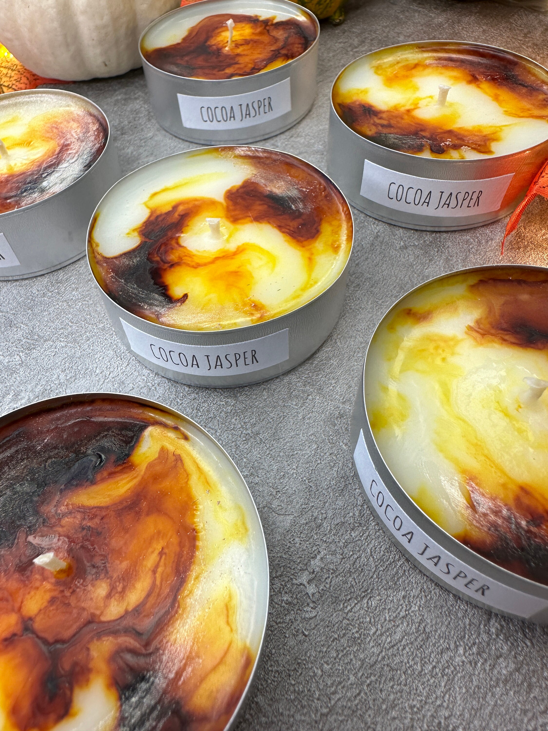 Large Scented Colored Tea Light Fragrance Multi-colored - Etsy