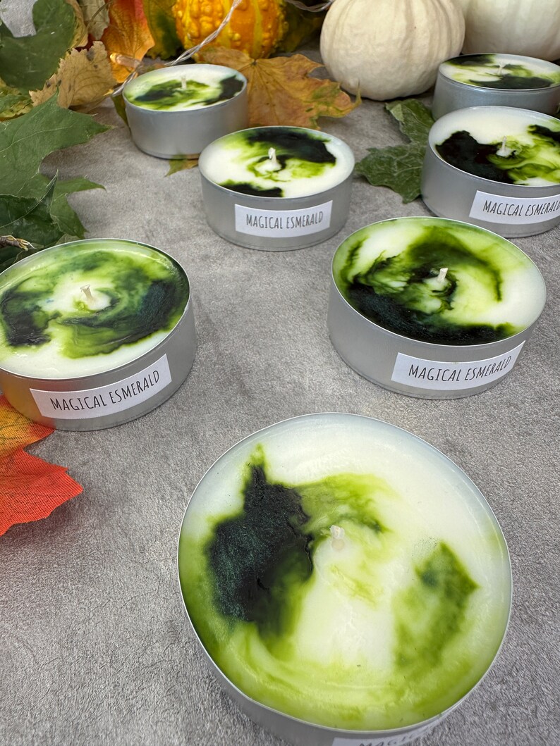 Large Scented Colored Tea Light Fragrance Multi-colored - Etsy