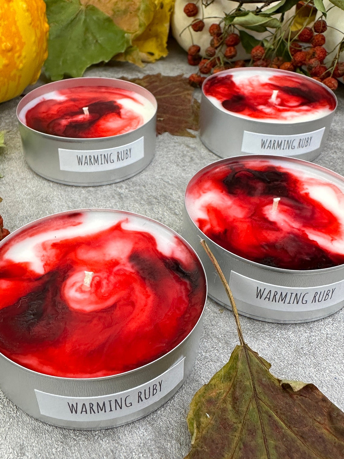 Large Scented Colored Tea Light Fragrance Multi-colored - Etsy