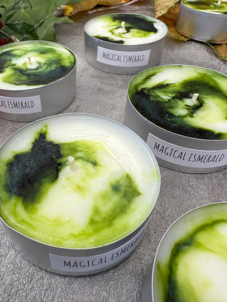 Large Scented Colored Tea Light Fragrance Multi-colored - Etsy