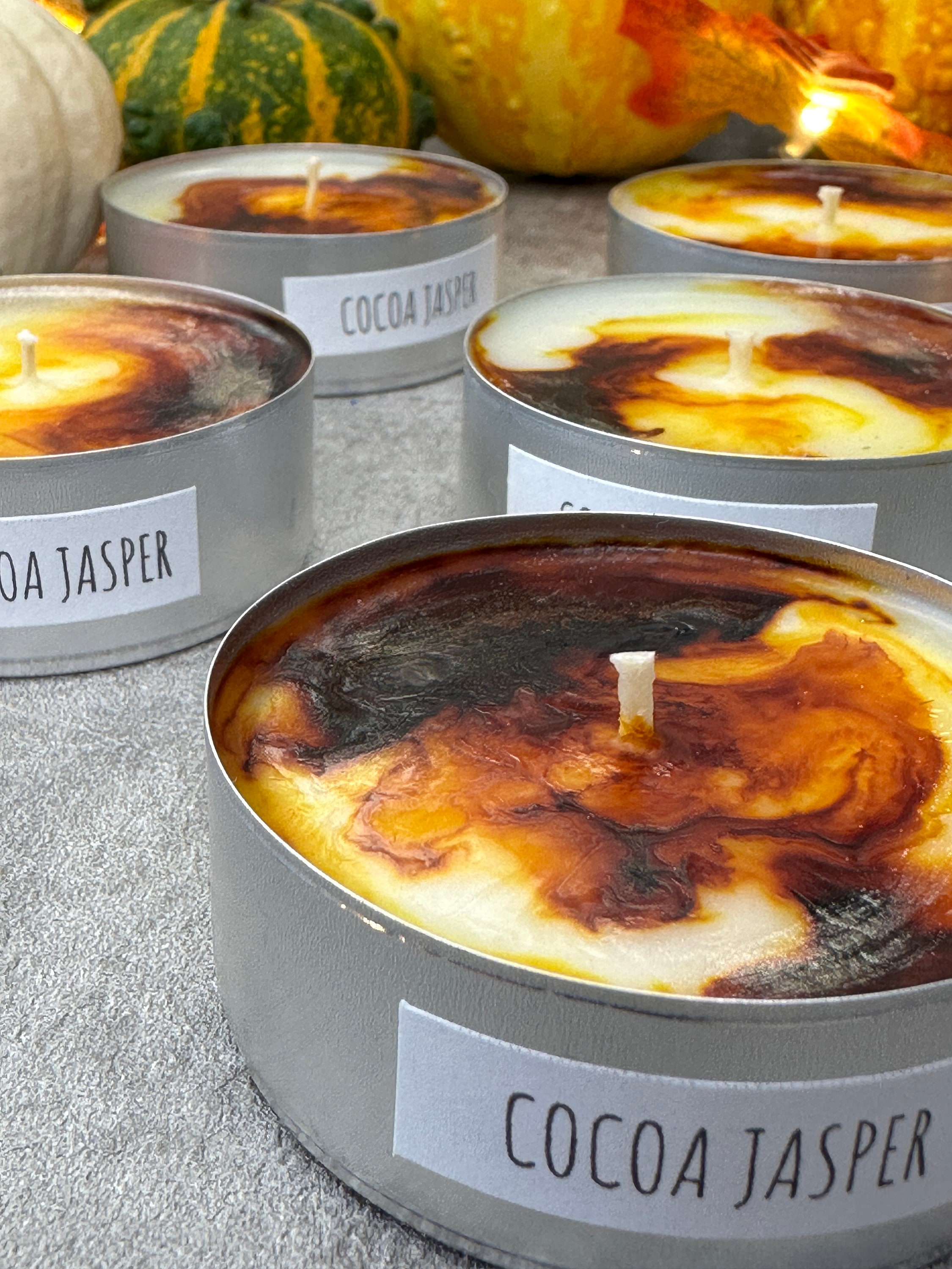 Large Scented Colored Tea Light Fragrance Multi-colored - Etsy