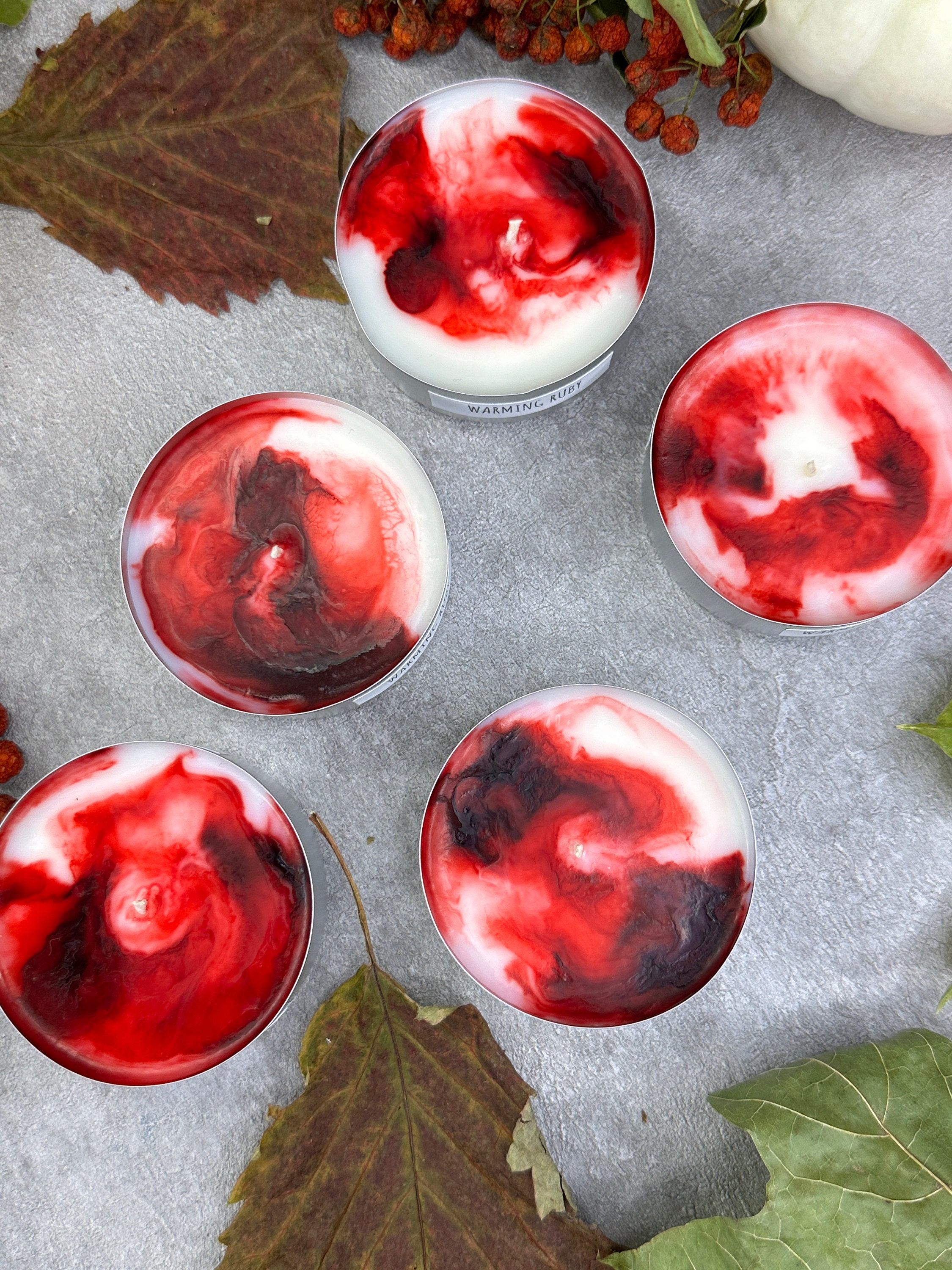 Large Scented Colored Tea Light Fragrance Multi-colored - Etsy
