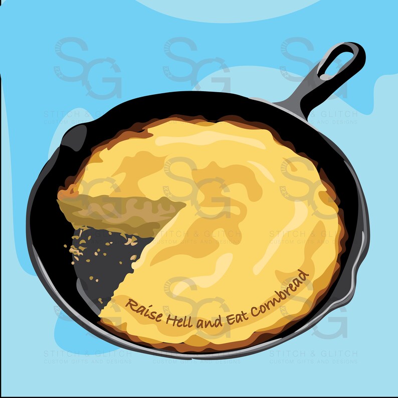 Raise Hell and Eat Cornbread Wall Art - Etsy