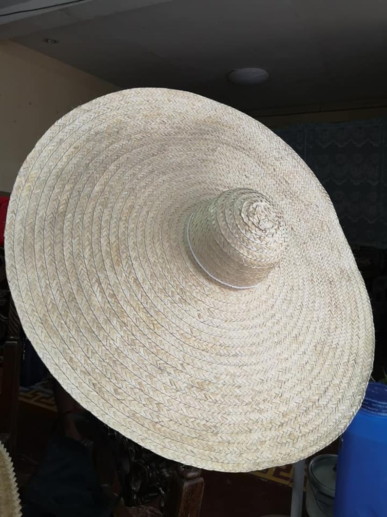 Giant Straw Sun Hat - 35" / 89 Cm Extra Wide Brim Beach Hat Hand Woven ...