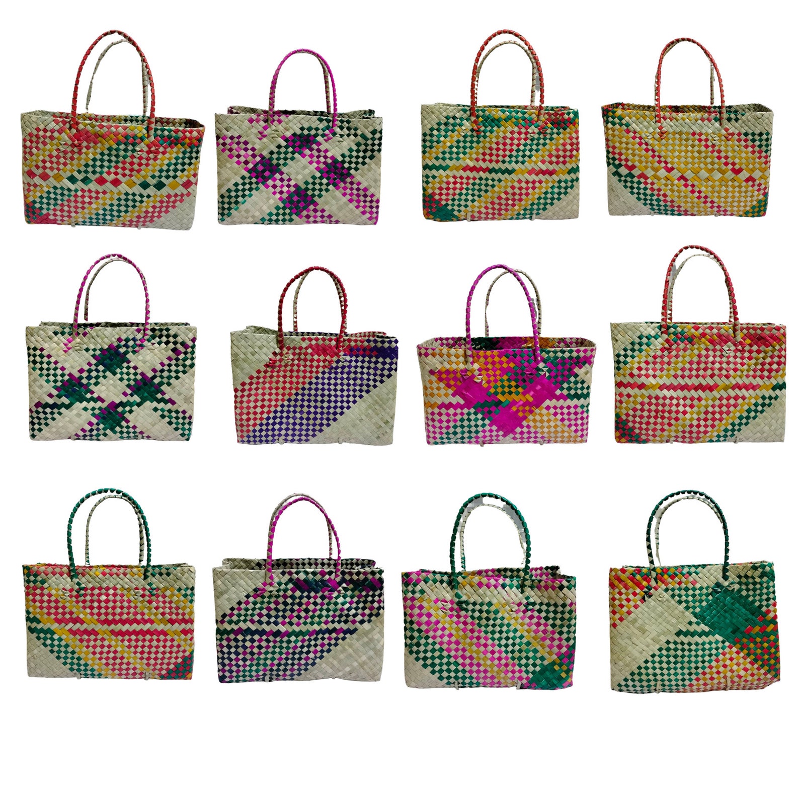 Bayong Bag - Straw Bag - Buri Bag Made With Buri Leaves - Beach Bag ...