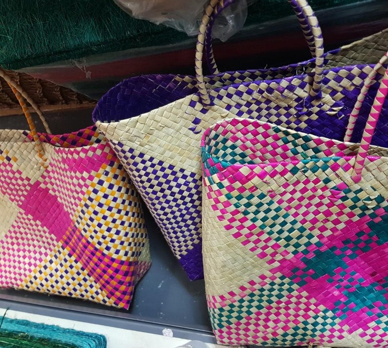 Bayong Bag - Straw Bag - Buri Bag Made With Buri Leaves - Beach Bag ...