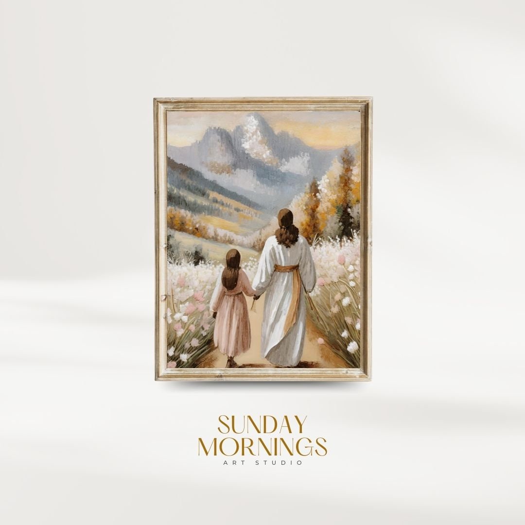 Jesus Leading the Way, Christian Wall Art, Nature, Bible Verse Print ...