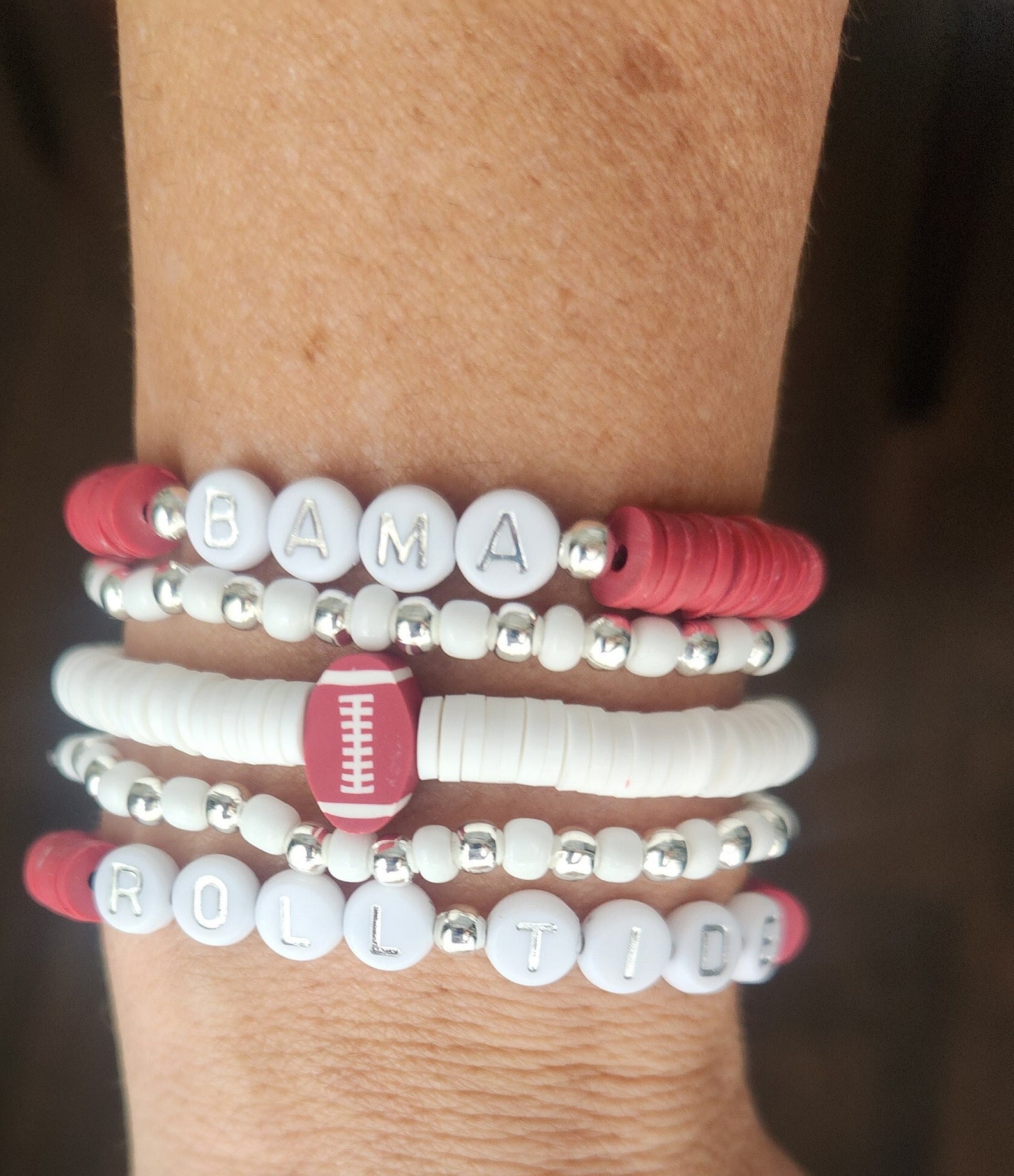 Alabama State University Gameday Bracelets, Alabama Gameday Attire - Etsy