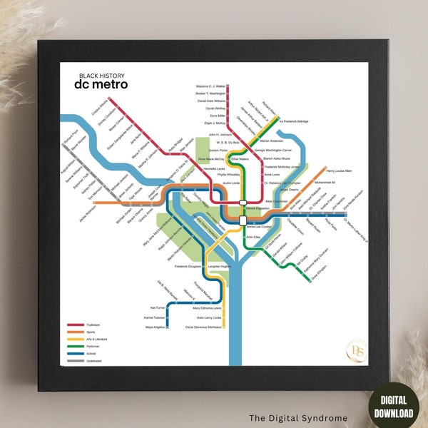 Metro Map - Etsy
