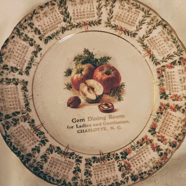 Calendar Plate - Etsy